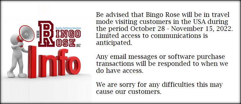 Home - Bingo Rose Software